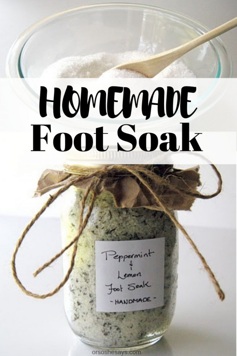 Homemade Foot Soak - Great Gift Idea! - Or so she says...
