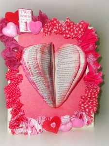 Paper Book Heart - Perfect Valentine's Day Decor - Or so she says...