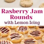 Easy Raspberry Thumbprint Cookies with Lemon Icing - Or so she says...