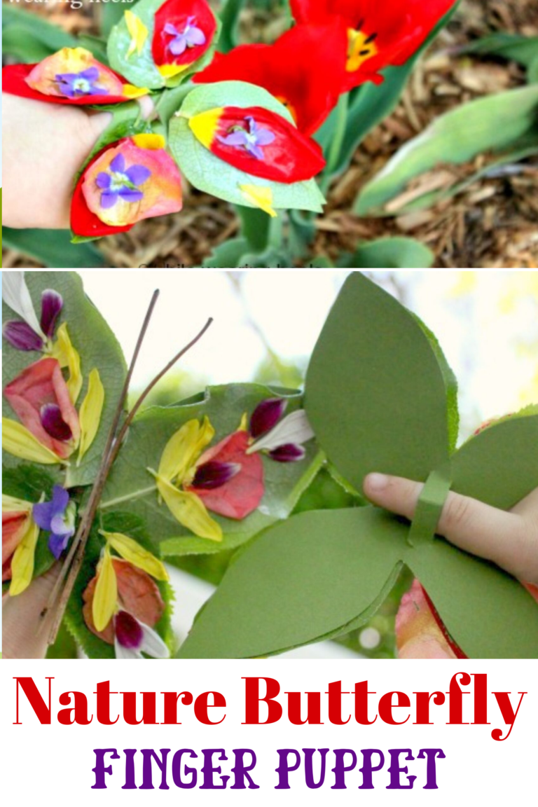 Butterfly Finger Puppet ~ Adorable Nature Project! - Or so she says...