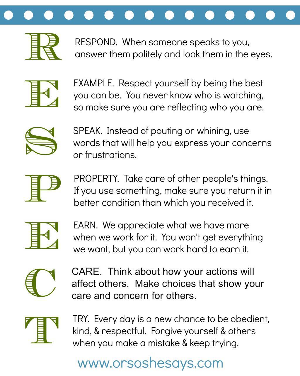 Family Night ~ Teach Them Some Respect! - Or so she says...