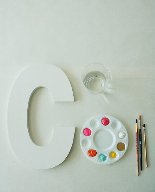 Personalized Initial Letter Art (she: Darleen)