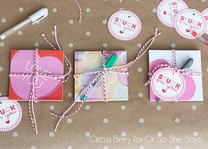 Printable Valentine Tag... Stuck-On-You (she: Anne)