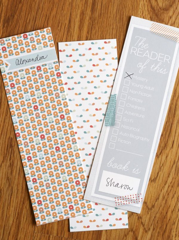 Free Bookmark Download - Three Customizable Options