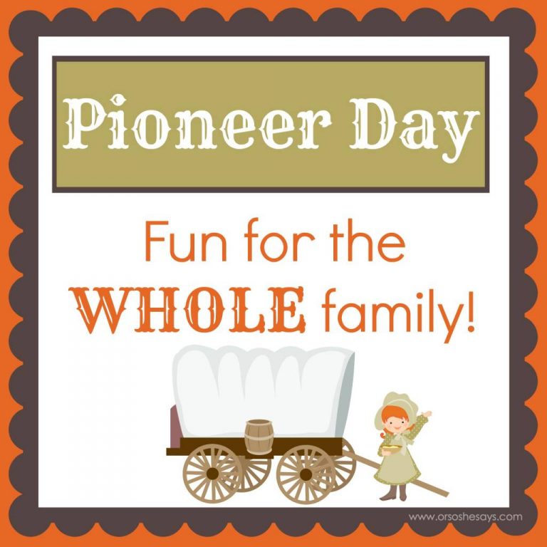 Pioneer Day Activities for Primary ~ Lesson & Activities! - Or so she ...