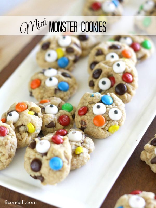 Mini Monster Cookies - Perfect for Halloween! (she: Liz)