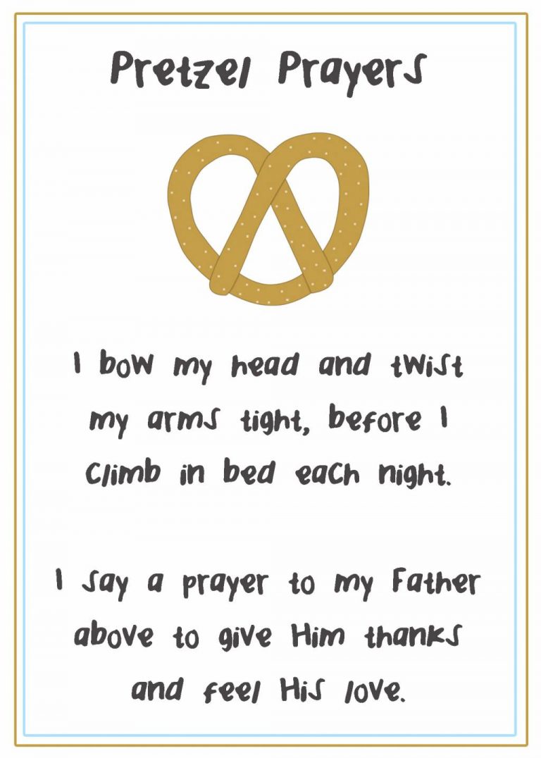 Teaching Prayer Pretzels for Family Night (she: Adelle)