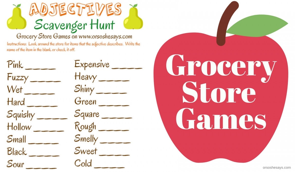 Adjective Scavenger Hunt Free Printable To Engage Your Students In
