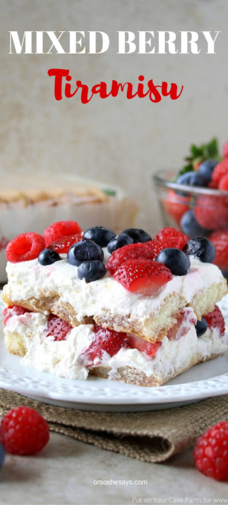 Mixed Berry Tiramisu - A Fresh Take for Summer (she: Mara)