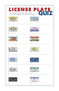 Creative License Plate Game - Decipher the Hidden Message!