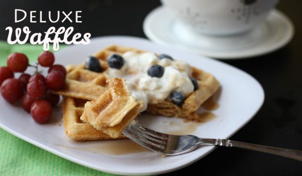 Deluxe Waffles - Just a Few Ingredients, But Big on Taste! (she: Leesh ...