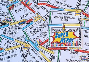 Marvel Super Hero Game "Would You Rather" (she: Adelle)