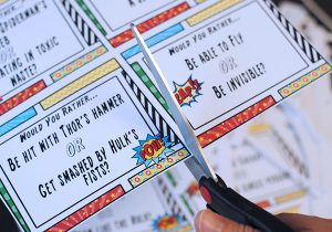 Marvel Super Hero Game "Would You Rather" (she: Adelle)