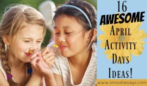 Activity Days Ideas ~ 16 Awesome Activities for Pre-Teen Girls