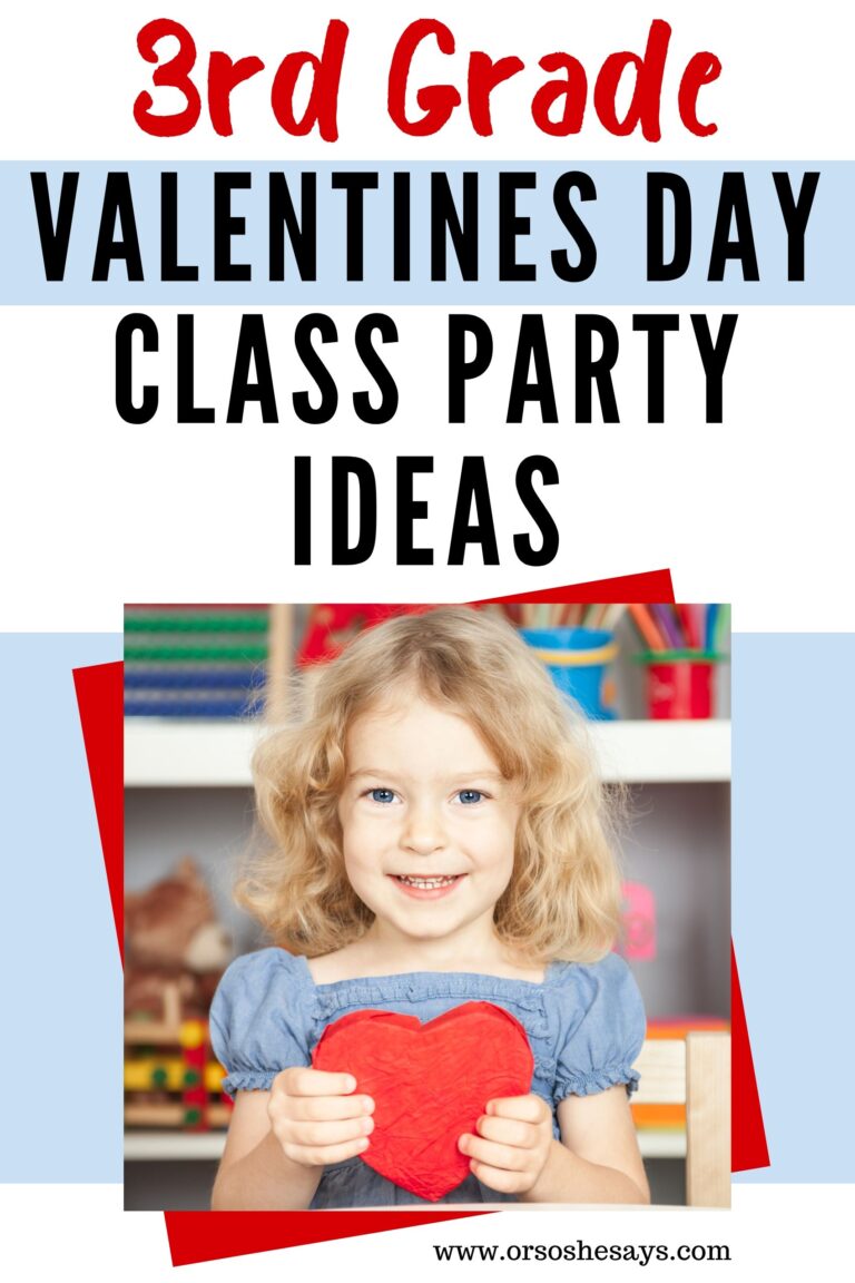 3rd Grade Valentine's Day Class Party ~ 30 Ideas!! - Or so she says...