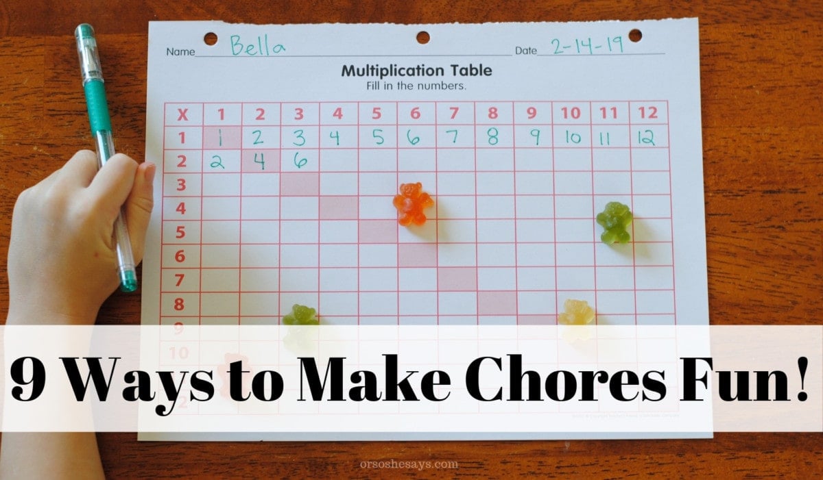 9 Ways to Make Everyday Chores Fun for Kids - Or so she says...