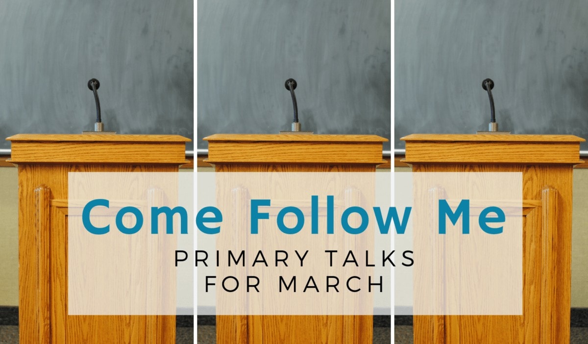 Come Follow Me Primary Talk Templates - Or so she says...