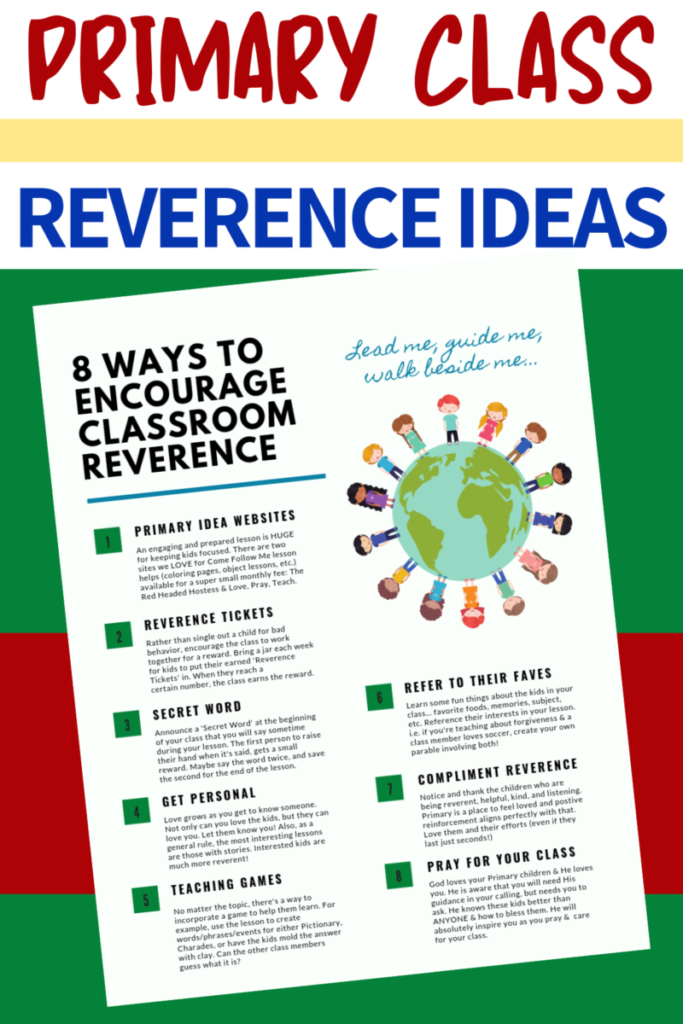 Primary Class Reverence Ideas ~ Free Printable Teacher Handout! - Or so ...