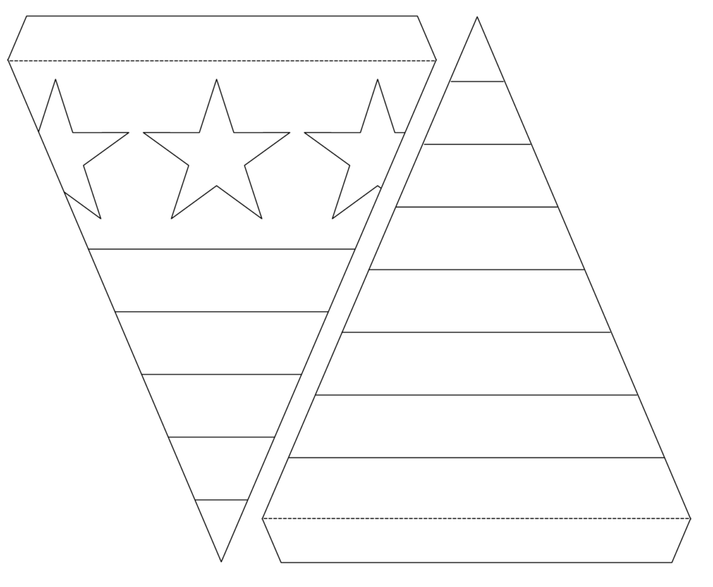Free Fourth of July Bunting ~ Print and Color! - Or so she says...