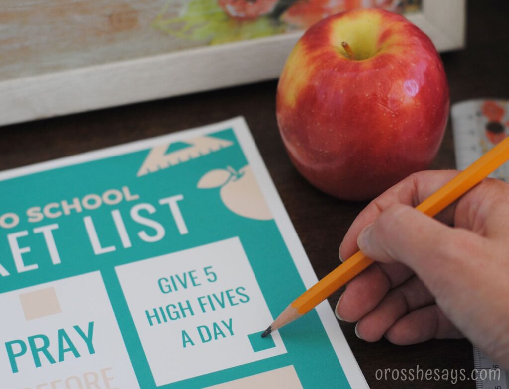 Back To School Bucket List for Friendship - Or so she says...