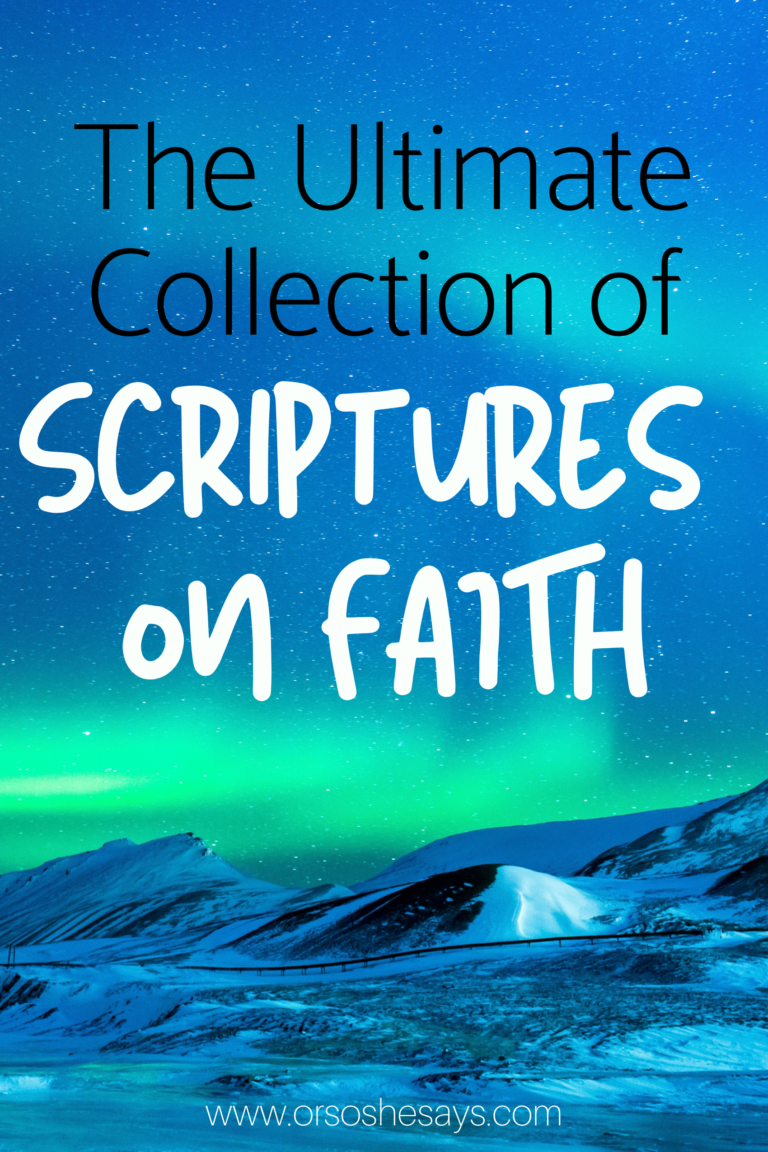 The Ultimate Collection of Scriptures on Faith - Or so she says...