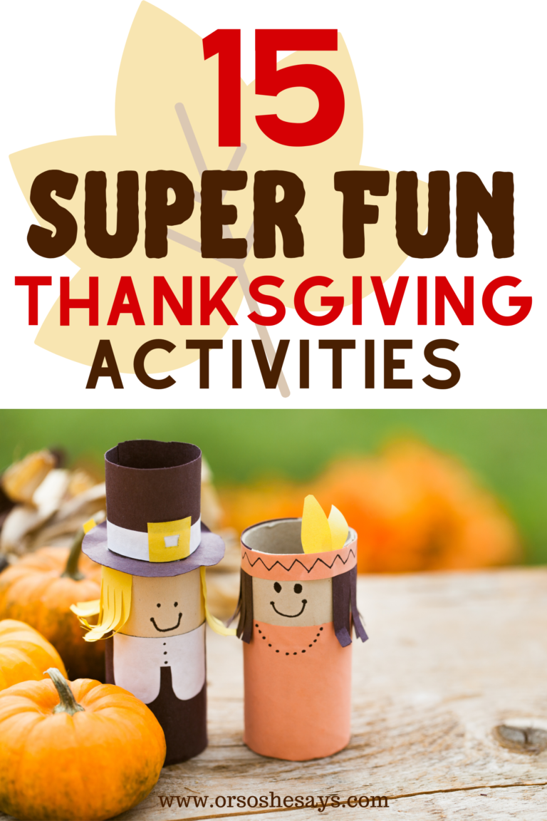 15 Ways to Make Thanksgiving Fun at Home - Or so she says...