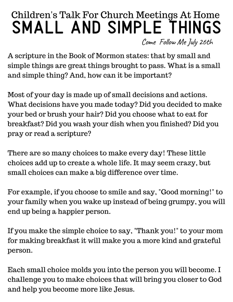 The Best Primary Talks for Kids - Or so she says...