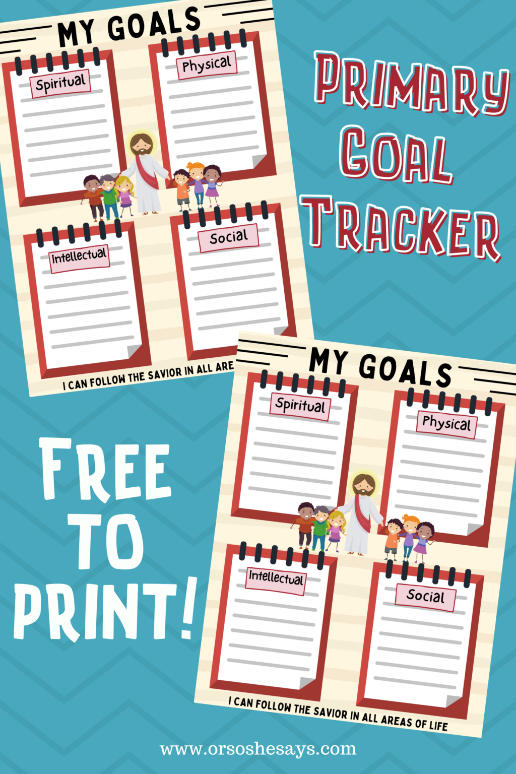 Latter-Day Saint's Primary Goal Setting Worksheet - Or so she says...