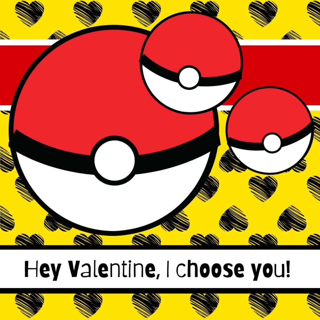 Free Pokemon Valentine Printable for Kids ~ Plus Treat Ideas! - Or so ...