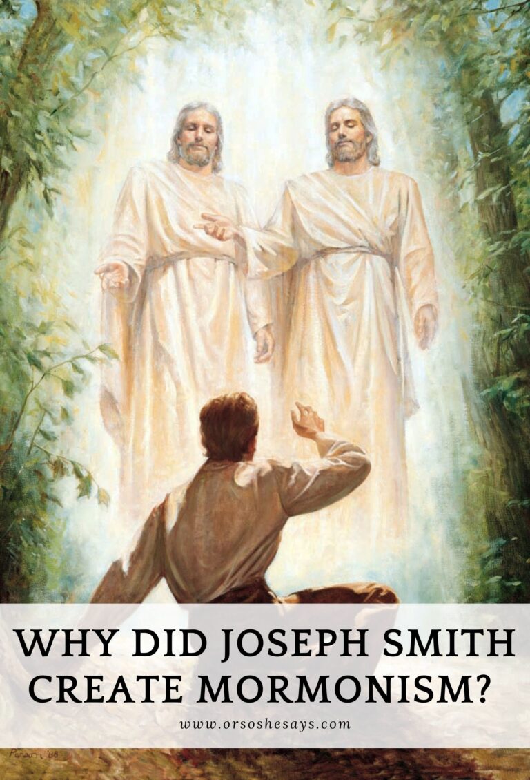Why Did Joseph Smith Create Mormonism? Here's the Truth... - Or so she ...