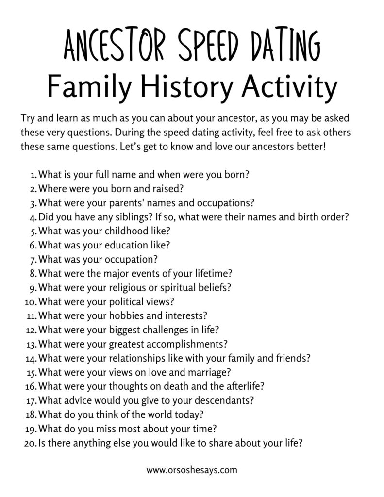 3 Engaging Family History Activities Your Ward Will Actually Enjoy - Or ...