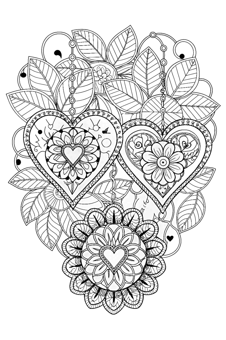 10 Free Valentines Day Coloring Pages for Adults - Or so she says...