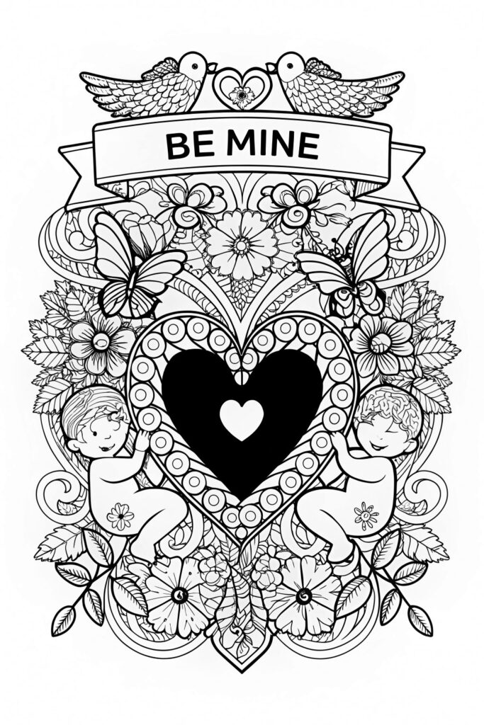 10 Free Valentines Day Coloring Pages for Adults - Or so she says...