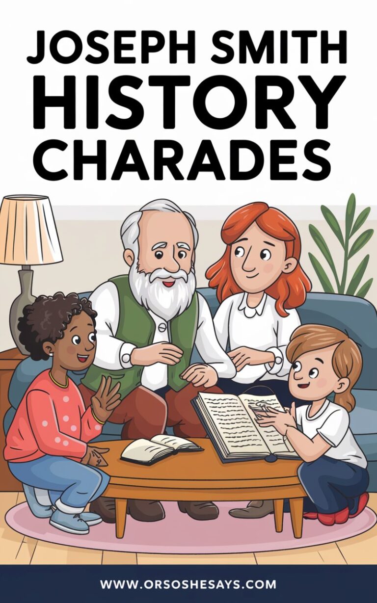 Joseph Smith History Charades ~ Doctrine and Covenants for Kids - Or so ...
