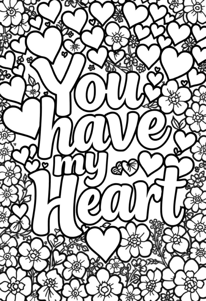 10 Free Valentines Day Coloring Pages for Adults - Or so she says...
